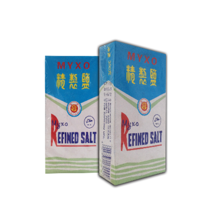 (MYXO)R.Iodized Salt/Garam [Box/Kotak] 350gx50 – Myxo Company